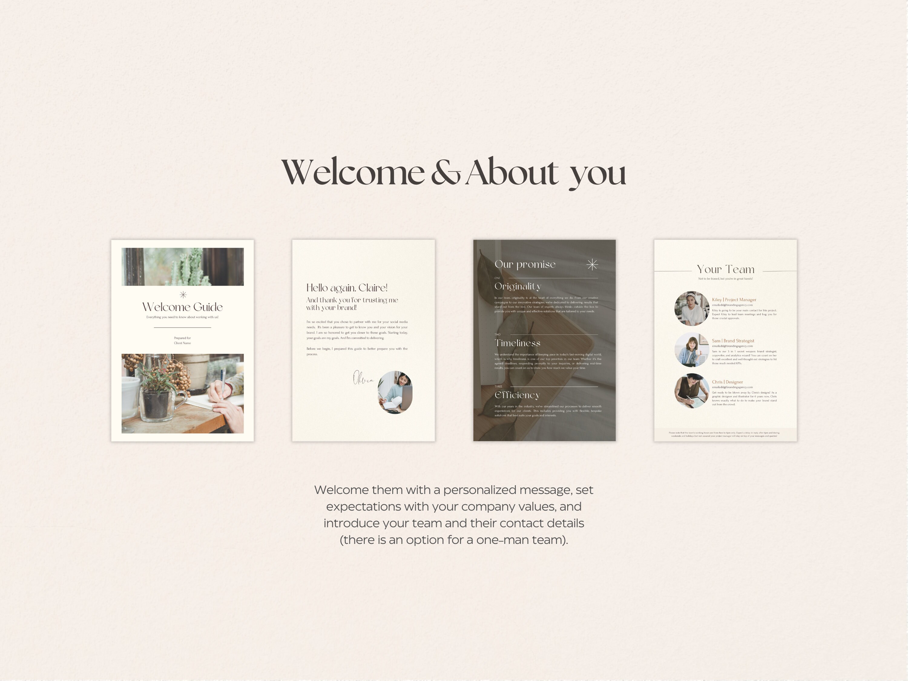 Editable New Client Welcome Packet | New Client Onboarding Welcome ...