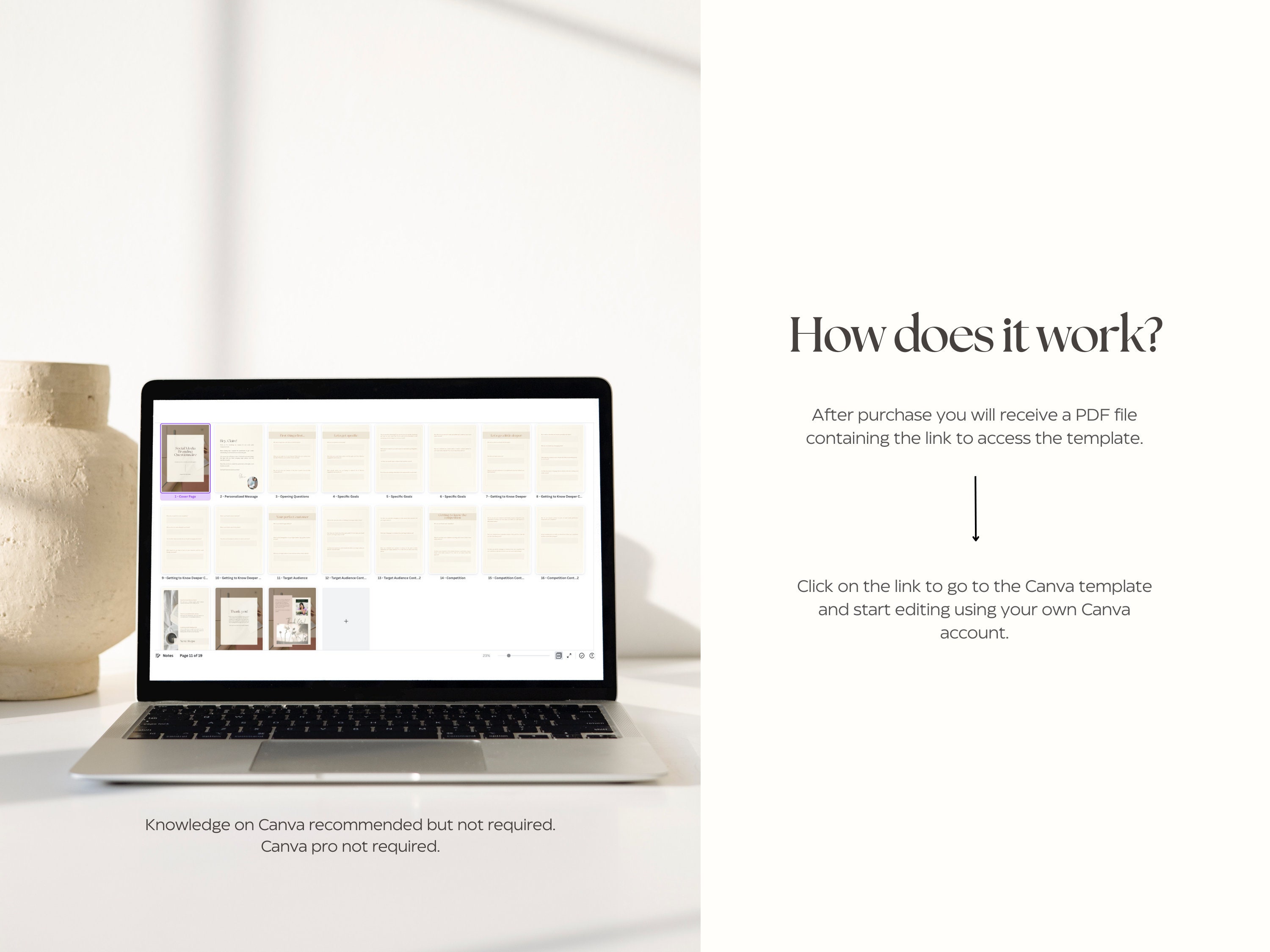 New Client Questionnaire Template Canva Template Client Onboarding ...