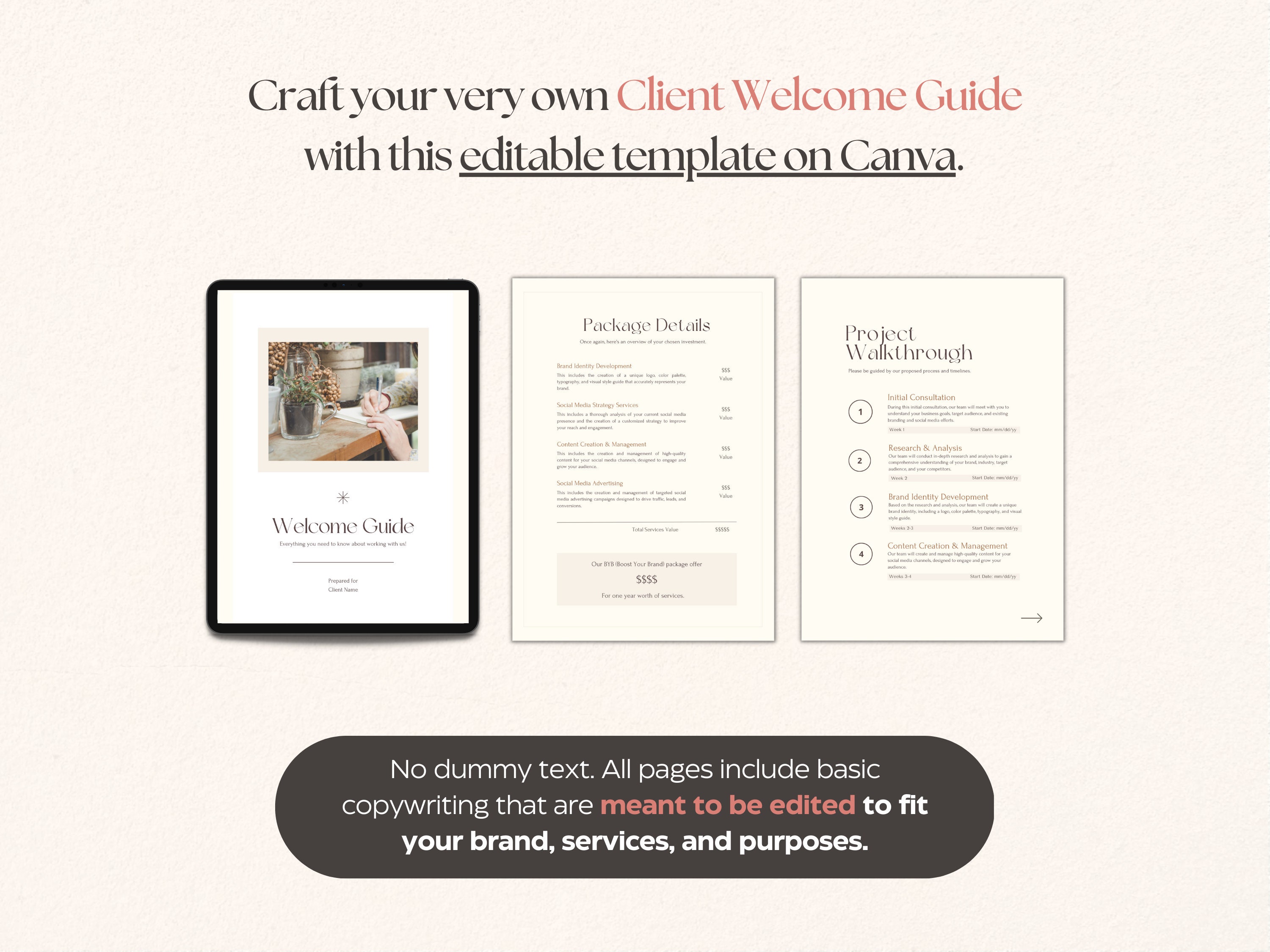 Editable New Client Welcome Packet | New Client Onboarding Welcome ...