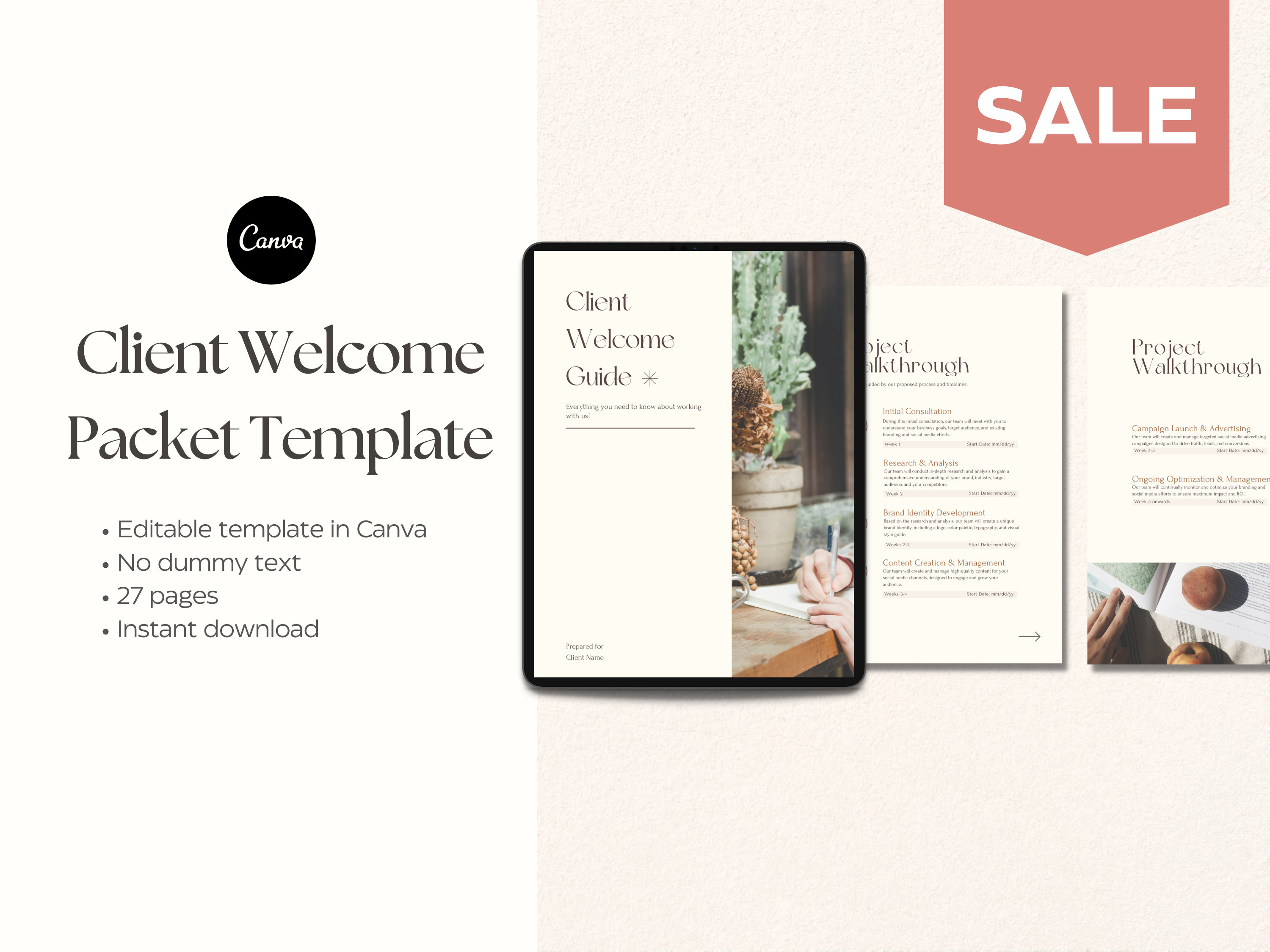 Editable New Client Welcome Packet | New Client Onboarding Welcome ...