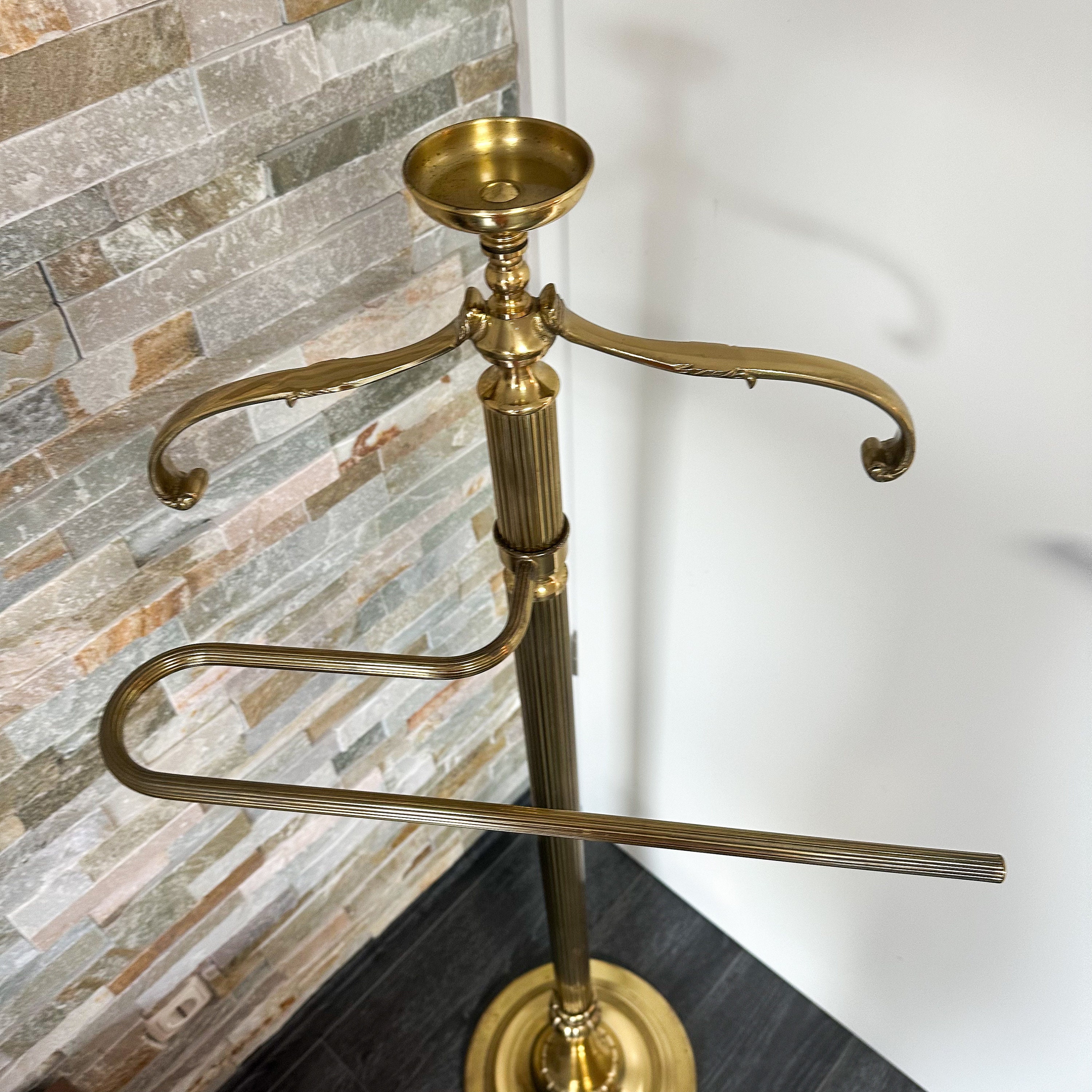 Clothes Rack French Valet Vintage Coat Hanger Hollywood Regency Coat ...