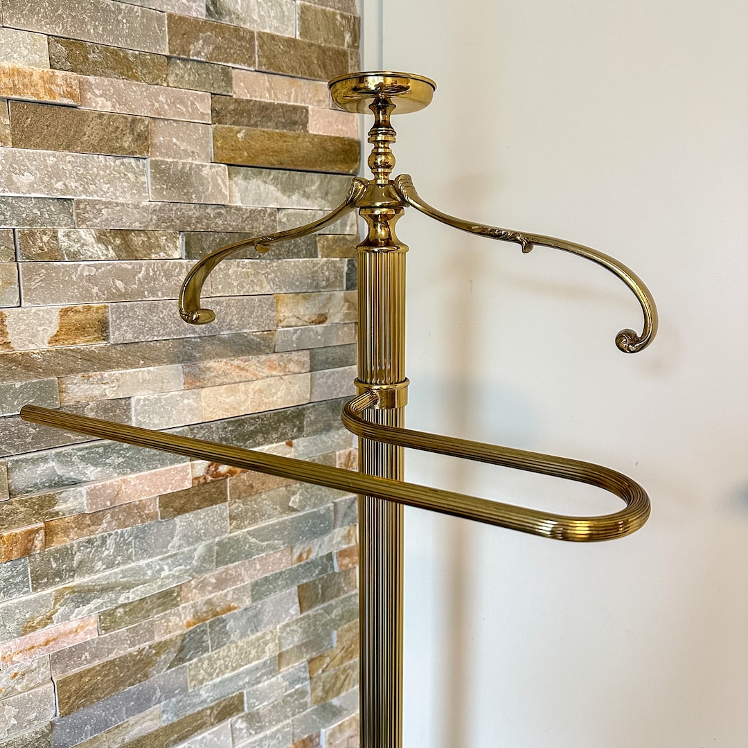 Vintage Clothes Rack French Valet Stand Wardrobe Hanger Hollywood ...