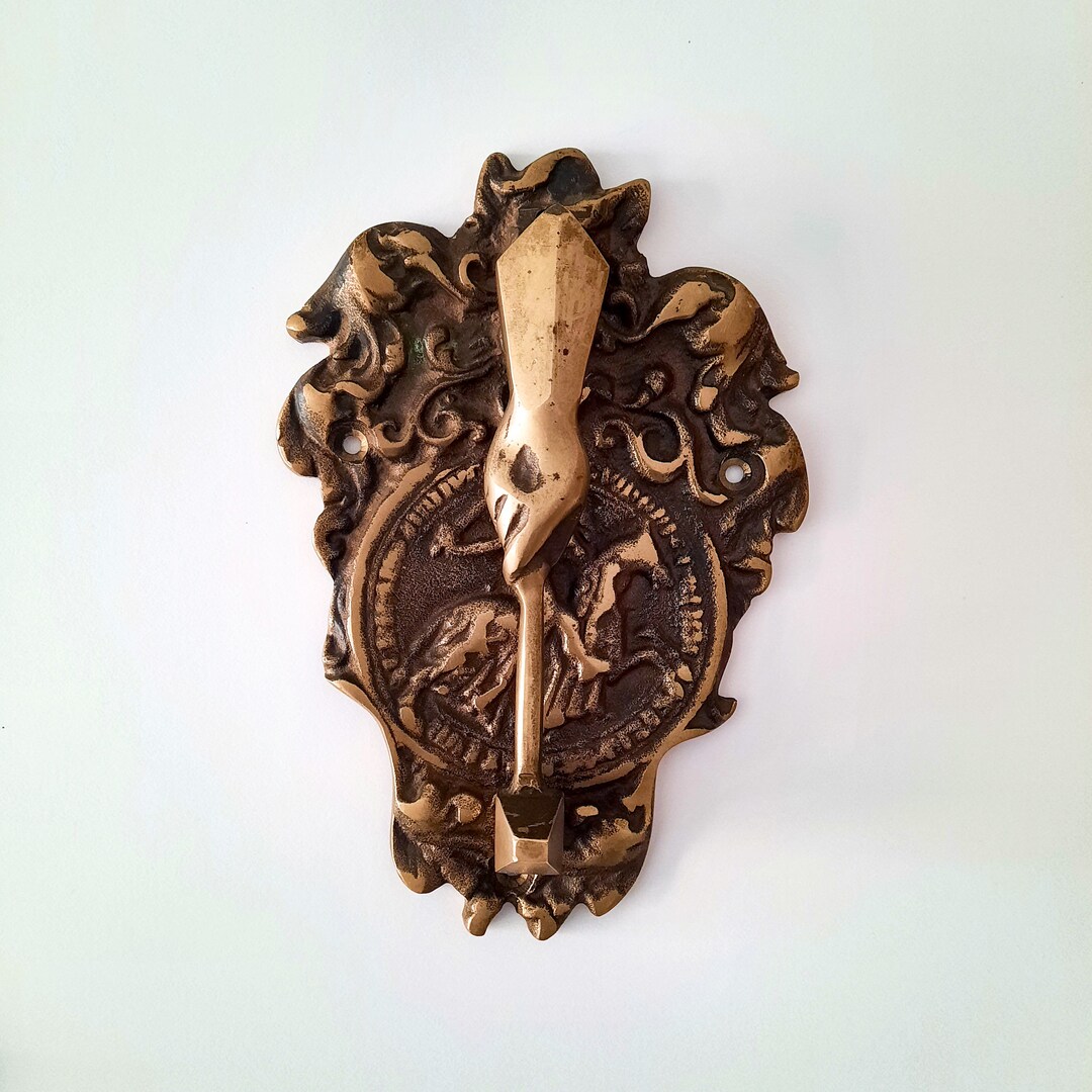 Antique Door Knocker Made of Bronze/brass Patinated Vintage Hammer Bell ...