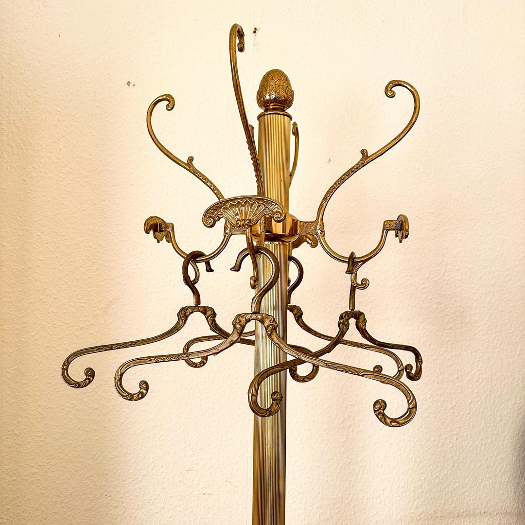 Vintage Coat Rack Italian Wardrobe Coat Hanger Hollywood Regency Coat ...