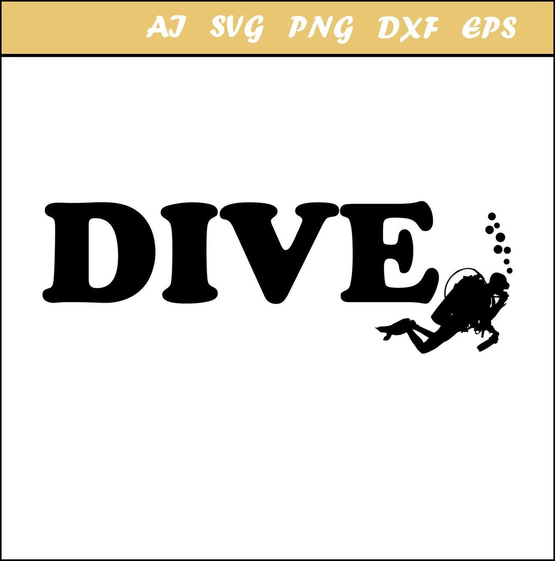 Dive Silhouette SVG - Scuba Dive Svg, Diver Svg, Scuba Svg, Diving ...