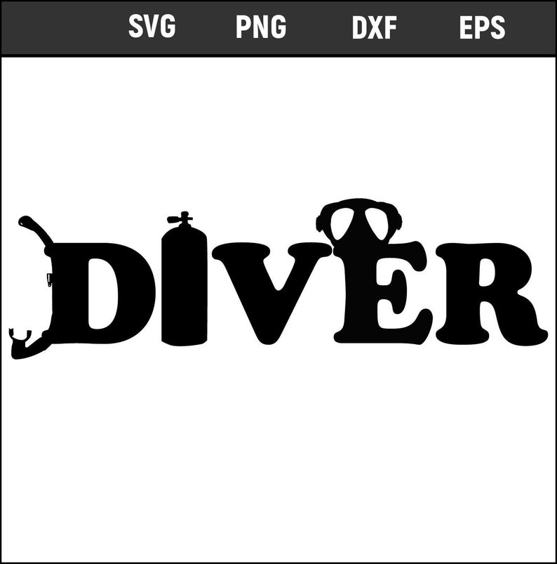 Diver Svg Diver Scuba Diving Svg Snorkeling Svg Dive Svg - Etsy