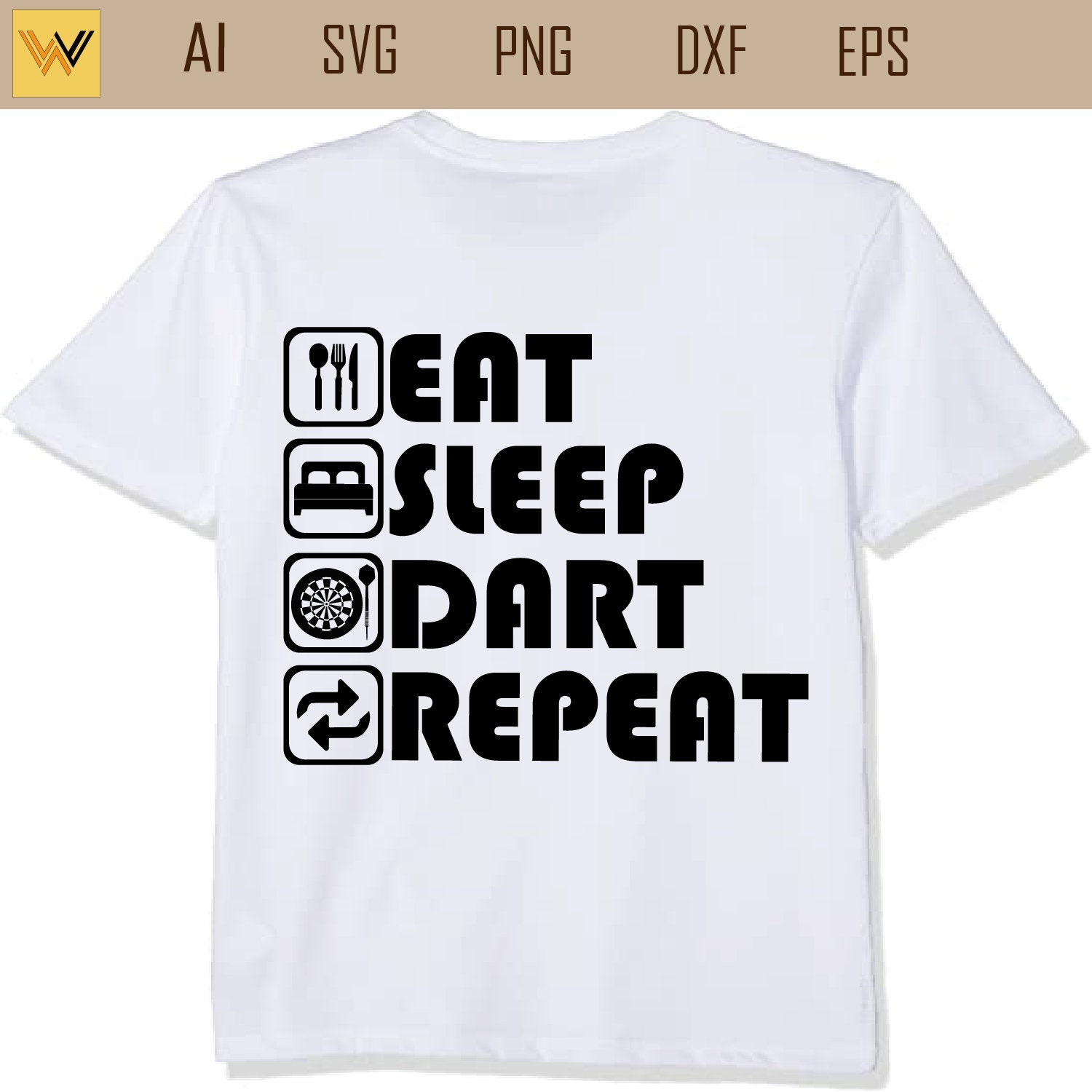 Dart Svg Eat Sleep Dart Repeat - Dart Svg, Dartboard Svg, Dart Clipart ...