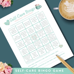 Self Care Bingo, Self-care Bingo, Self Care Printable Challenge, Mental ...