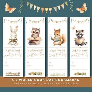 World Book Day Printable Bookmarks, World Book Day Gifts, Classroom ...