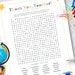 Teacher Appreciation, Thank You Teacher Printable Word Search, Novelty ...