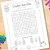 Cute Fruit Word Search for Kids, Printable Coloring Page Children ...