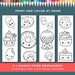 Kawaii Coloring Bookmarks, Cute Food Bookmarks to Color, Mindful ...
