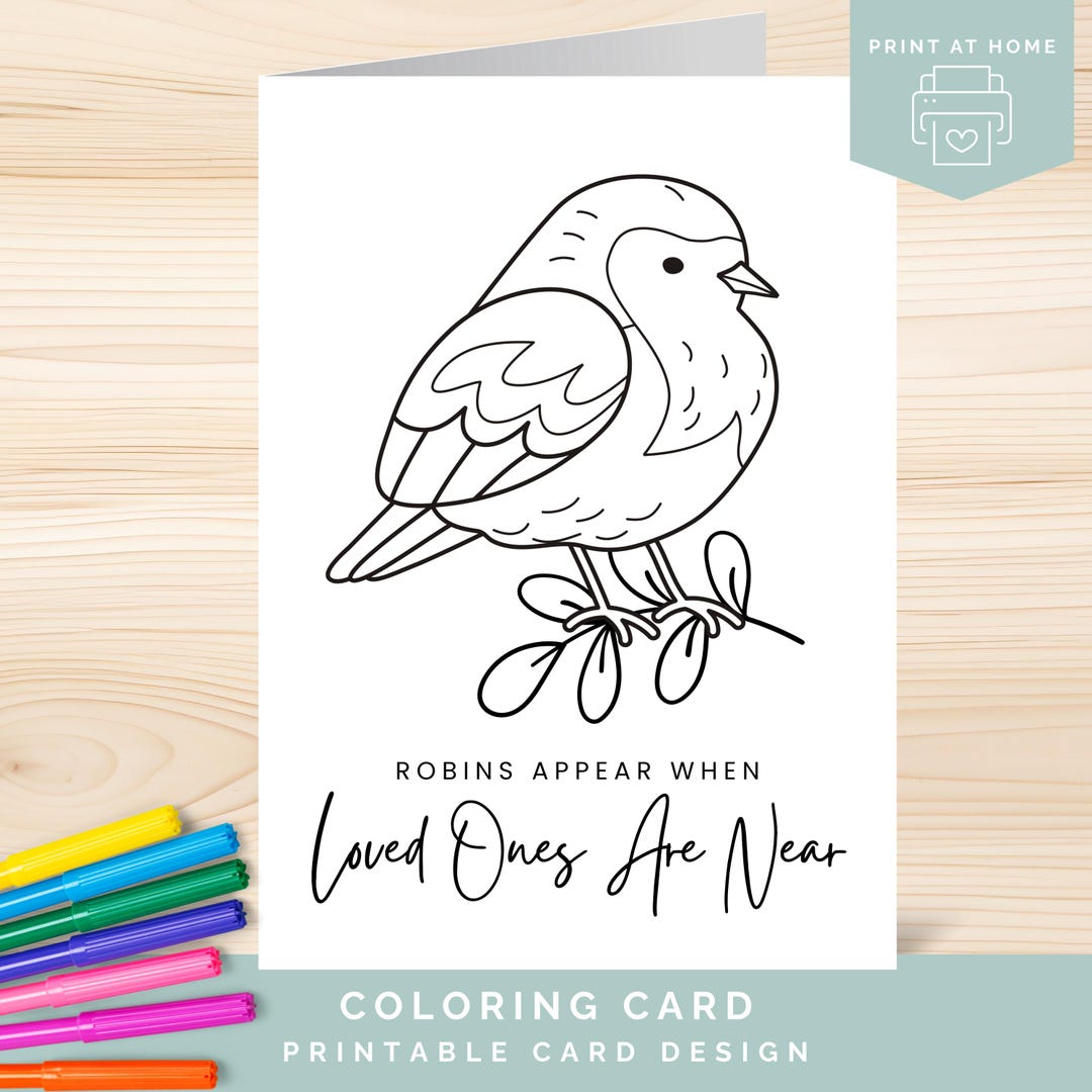 Sympathy Card to Color, Printable Condolence & Bereavement Coloring ...