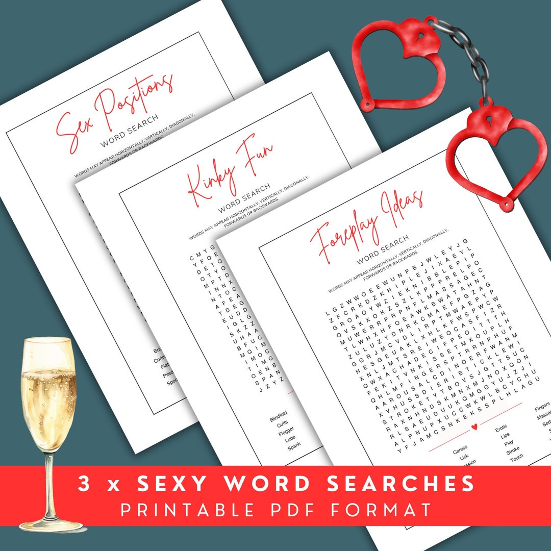 Sexy Word Search, Rude Games, Printable Word Games for Adults, Naughty ...