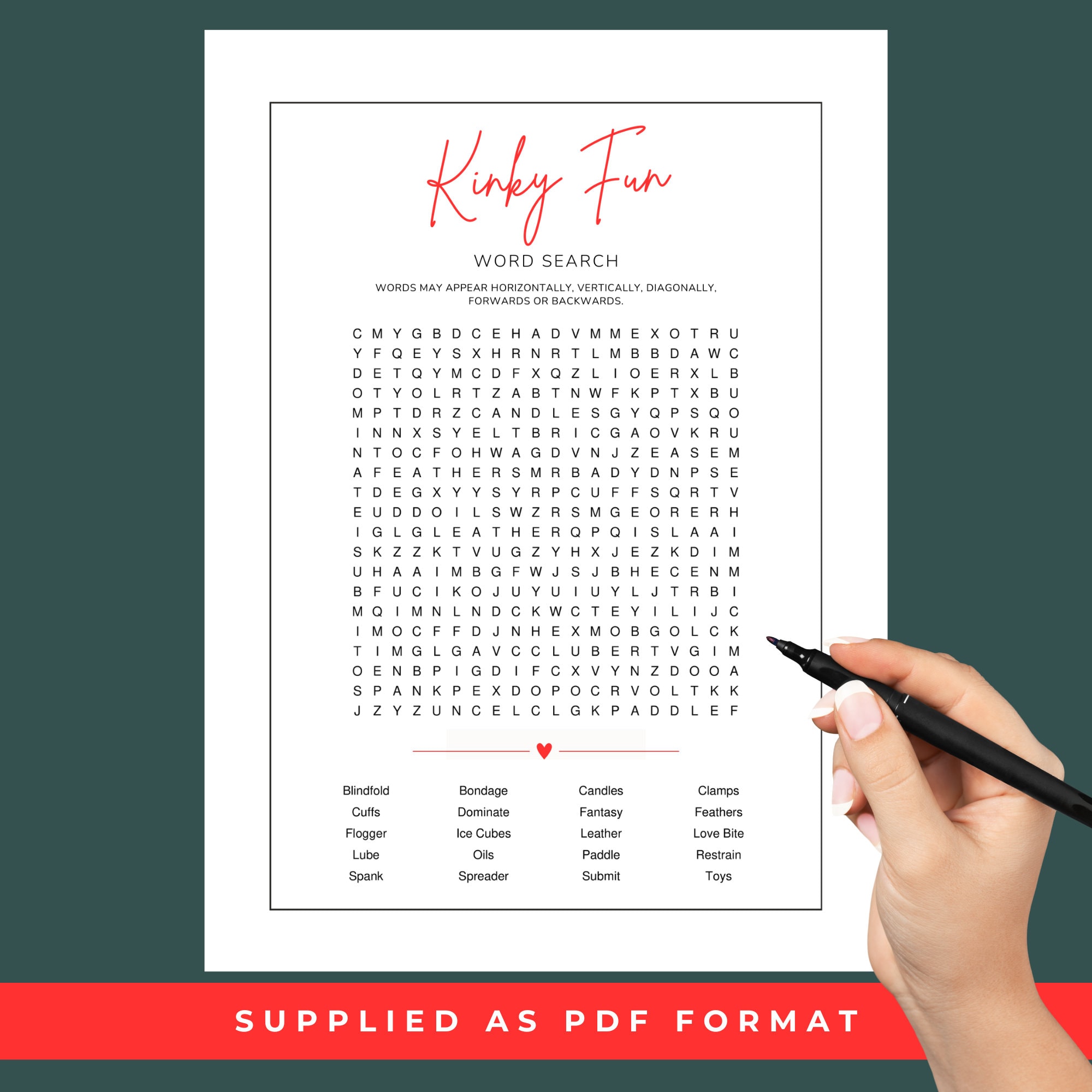 Sexy Word Search, Rude Games, Printable Word Games for Adults, Naughty ...