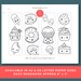 Kawaii Coloring Bookmarks, Cute Food Bookmarks to Color, Mindful ...