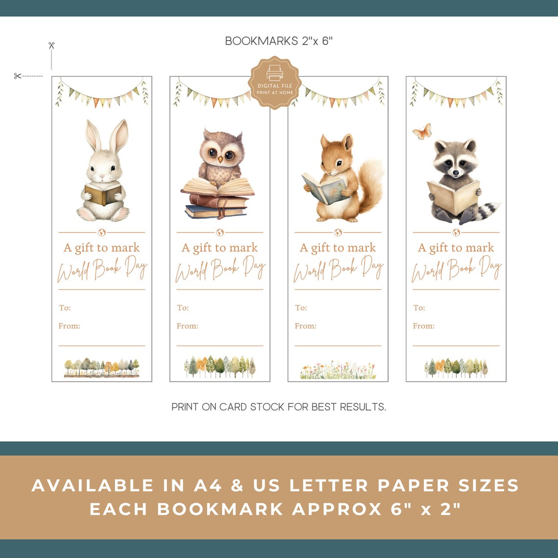 World Book Day Printable Bookmarks, World Book Day Gifts, Classroom ...