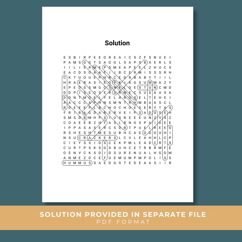 Charcuterie Board Word Search, Grazing Boards, Printable Dinner Party ...