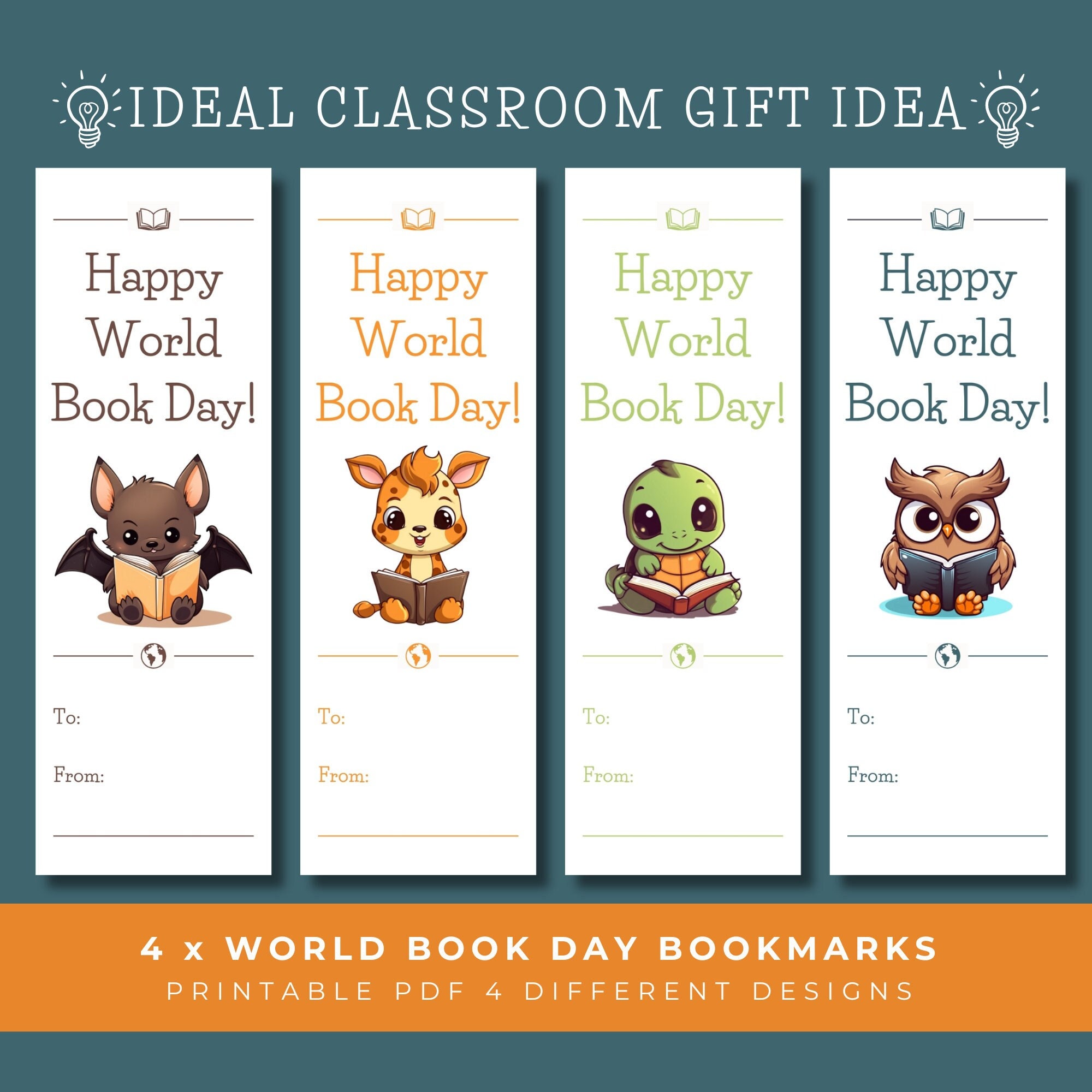 World Book Day Printable Bookmarks, World Book Day Gifts, Classroom ...