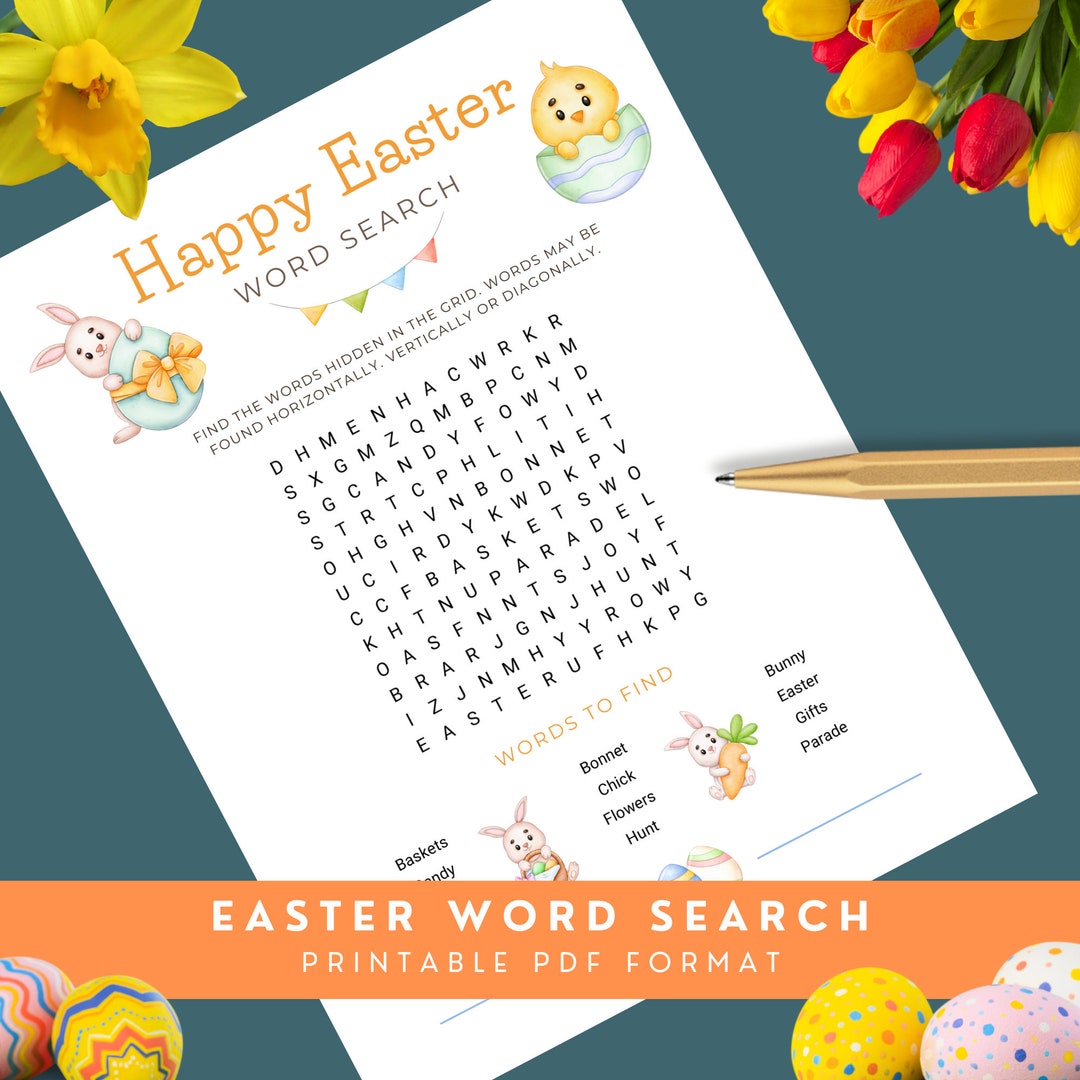 Easter Printable Word Search, Easter Games, Easter Activities for Kids ...