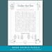 Under the Sea Word Search, Printable Ocean Word Search, Sea Life ...