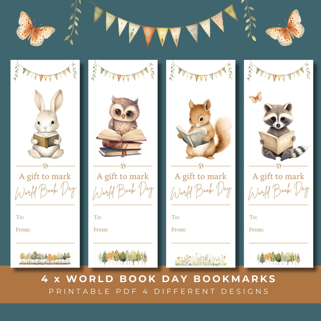 World Book Day Printable Bookmarks, World Book Day Gifts, Classroom ...