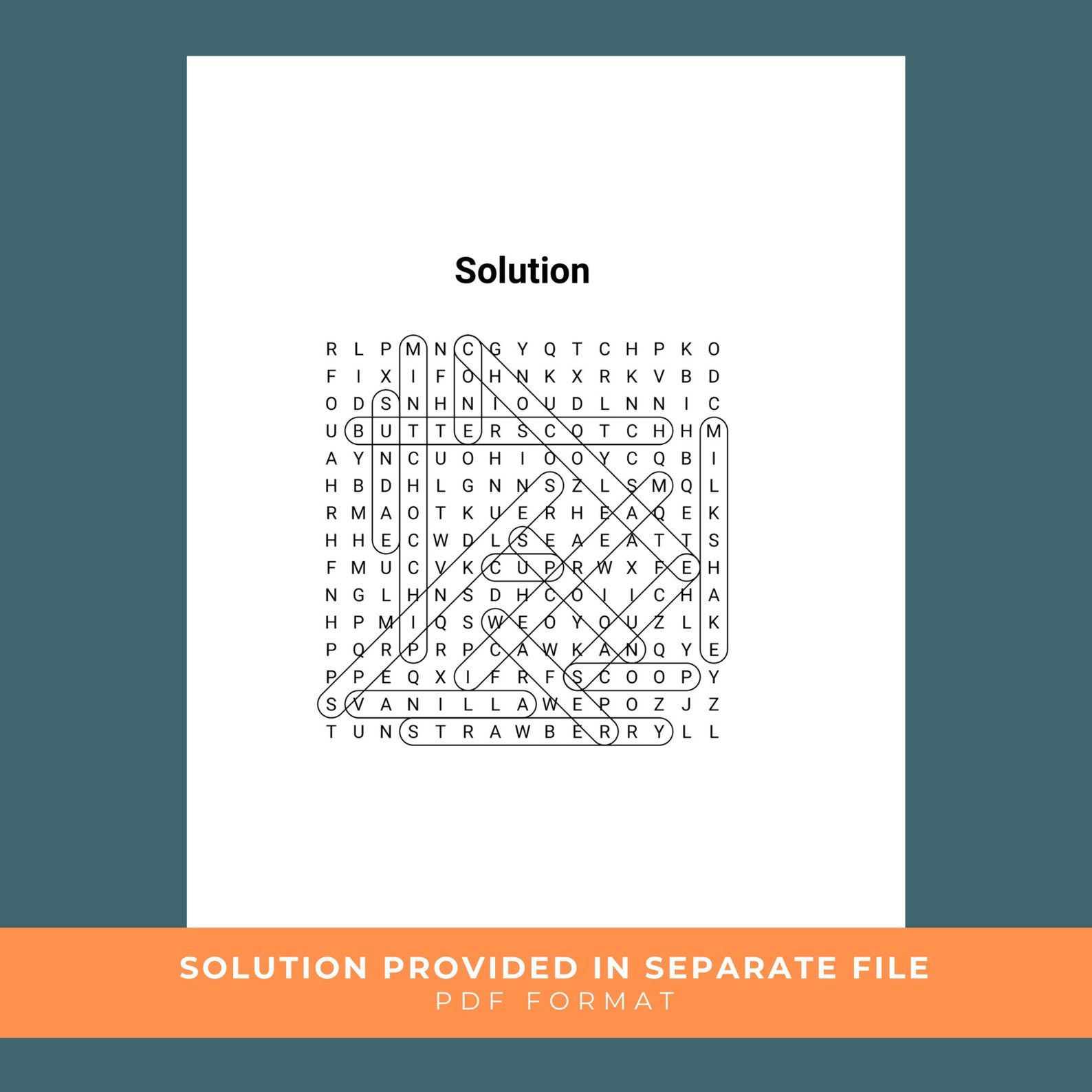 Ice Cream Word Search, Printable Coloring Word Puzzle, Ice Cream Party ...