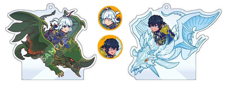 Final Fantasy XIV Azure Dragoon Keychain Standees Estinien - Etsy