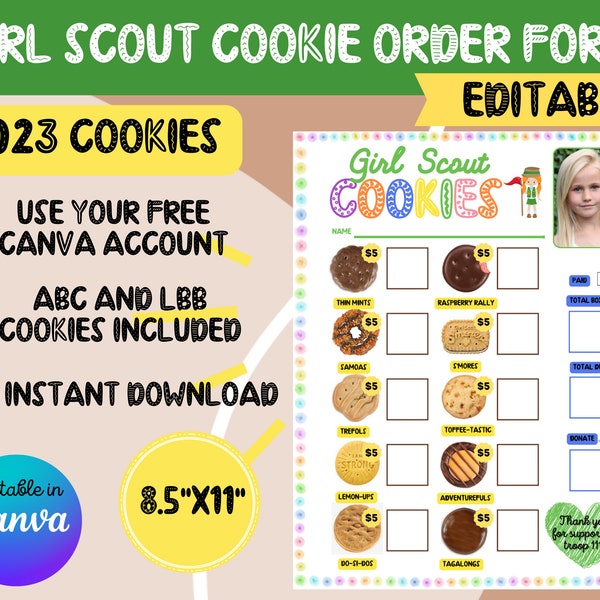 Girl Scout Cookies 2023 Etsy