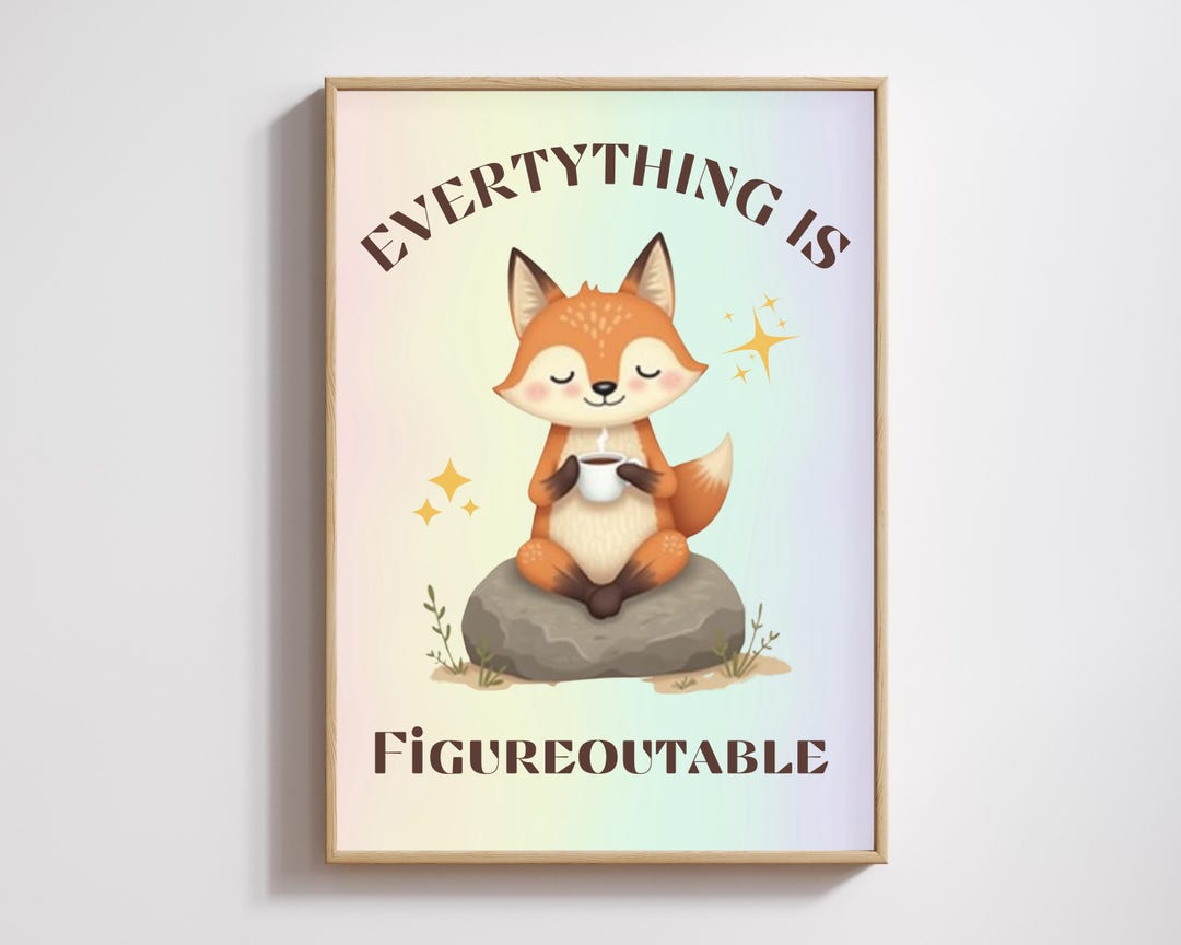 Everything is Figureoutable, Motivation Poster Home Office, School ...