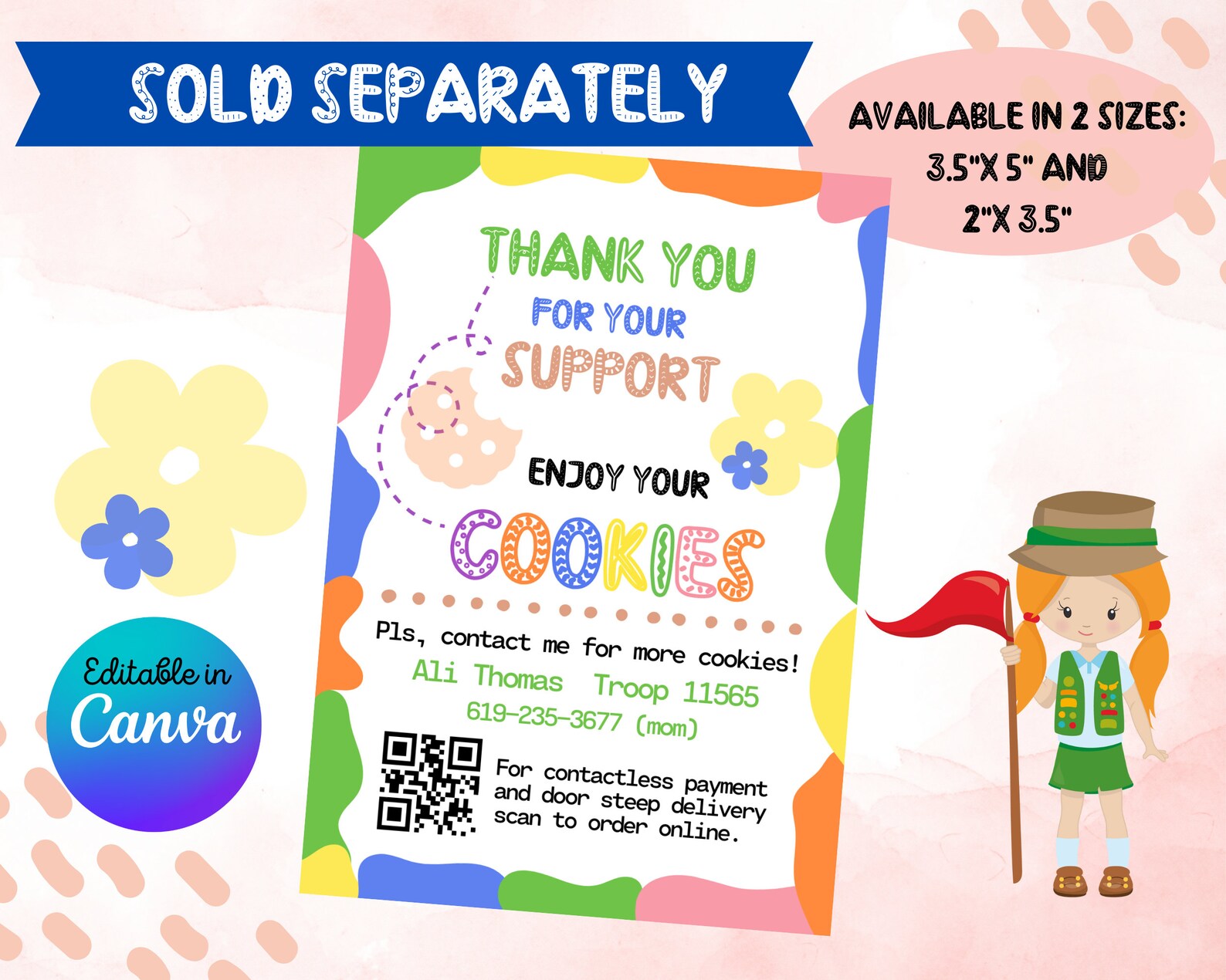 2024 Girl Scout Cookie Order Form Template, Editable With Google Sheets ...