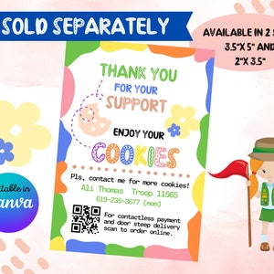 2024 Girl Scout Cookie Order Form Template, Editable With Google Sheets, LBB Version, Girl Scout ...