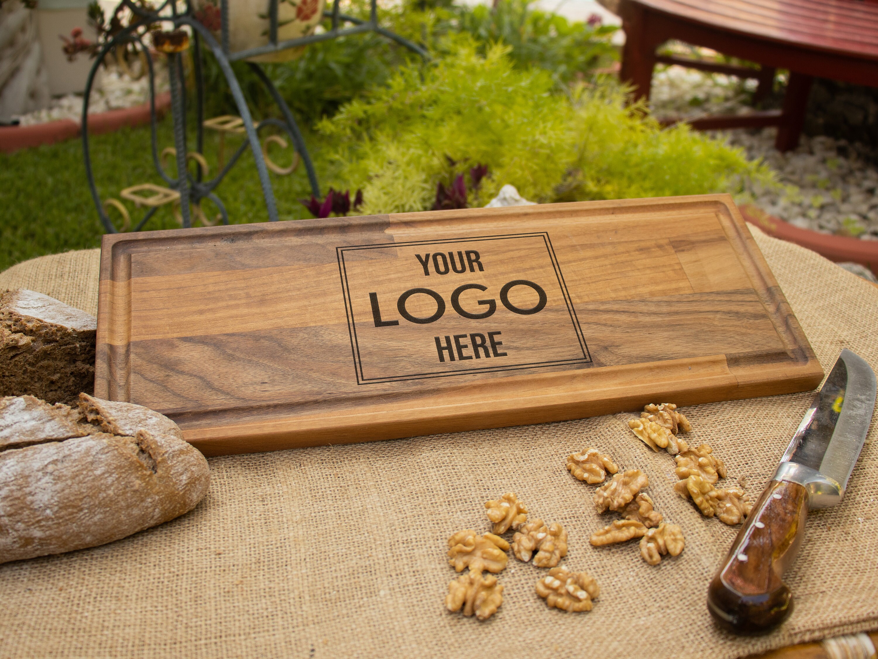 Logo Cutting Board Engraved Cutting Board With Logo Custom - Etsy