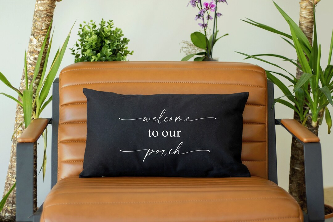 Custom Outdoor Pillow, Personalized Porch Pillow, Outdoor Porch Pillow ...