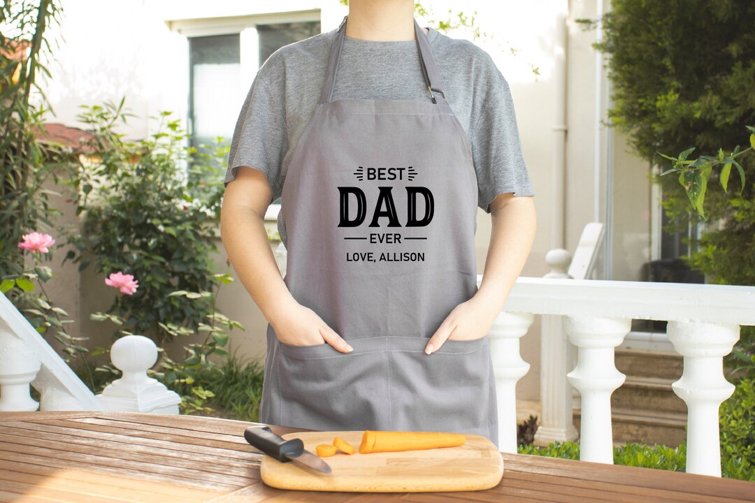 Custom Apron, Men Apron, Personalized Apron, Apron for Dad, Father's ...