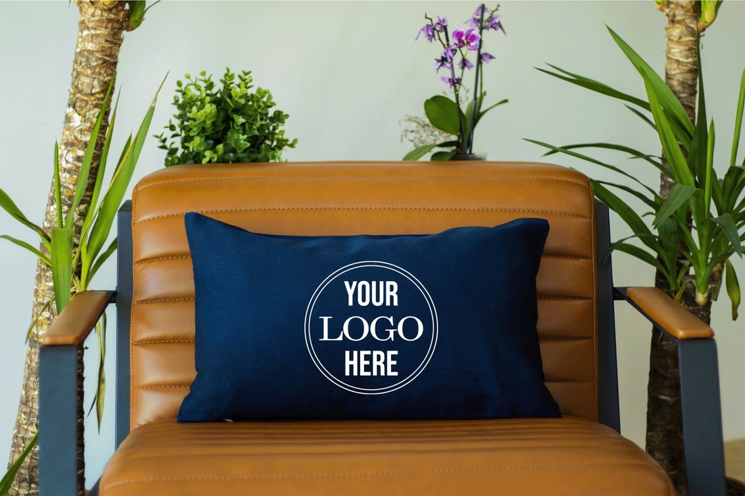 Personalized Logo Pillow, Custom Logo Pillow, Personalized Text Pillow ...