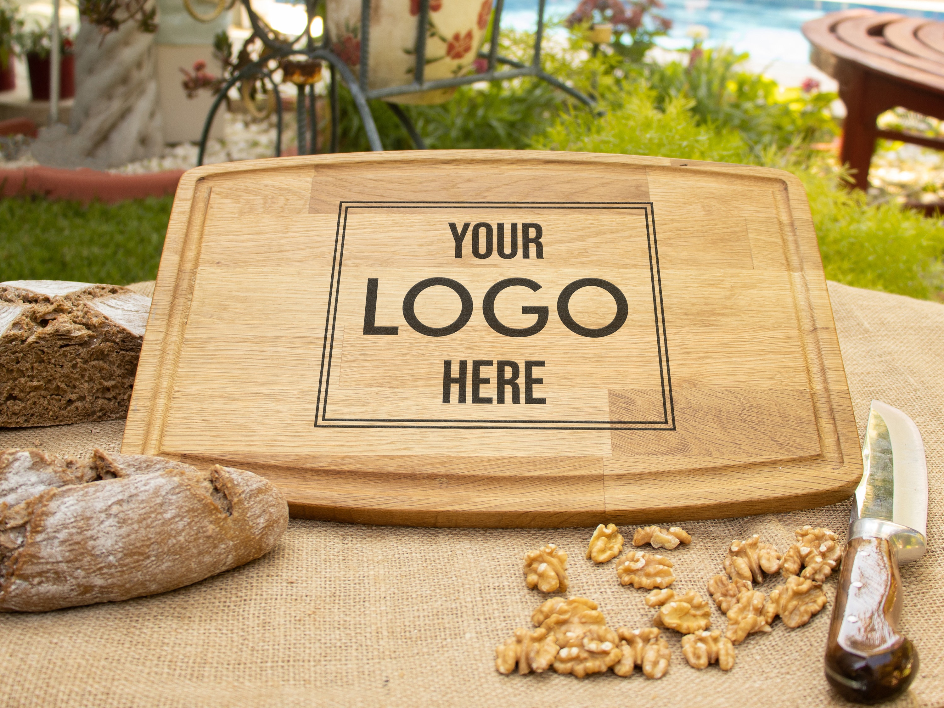 Logo Cutting Board Engraved Cutting Board With Logo Custom - Etsy