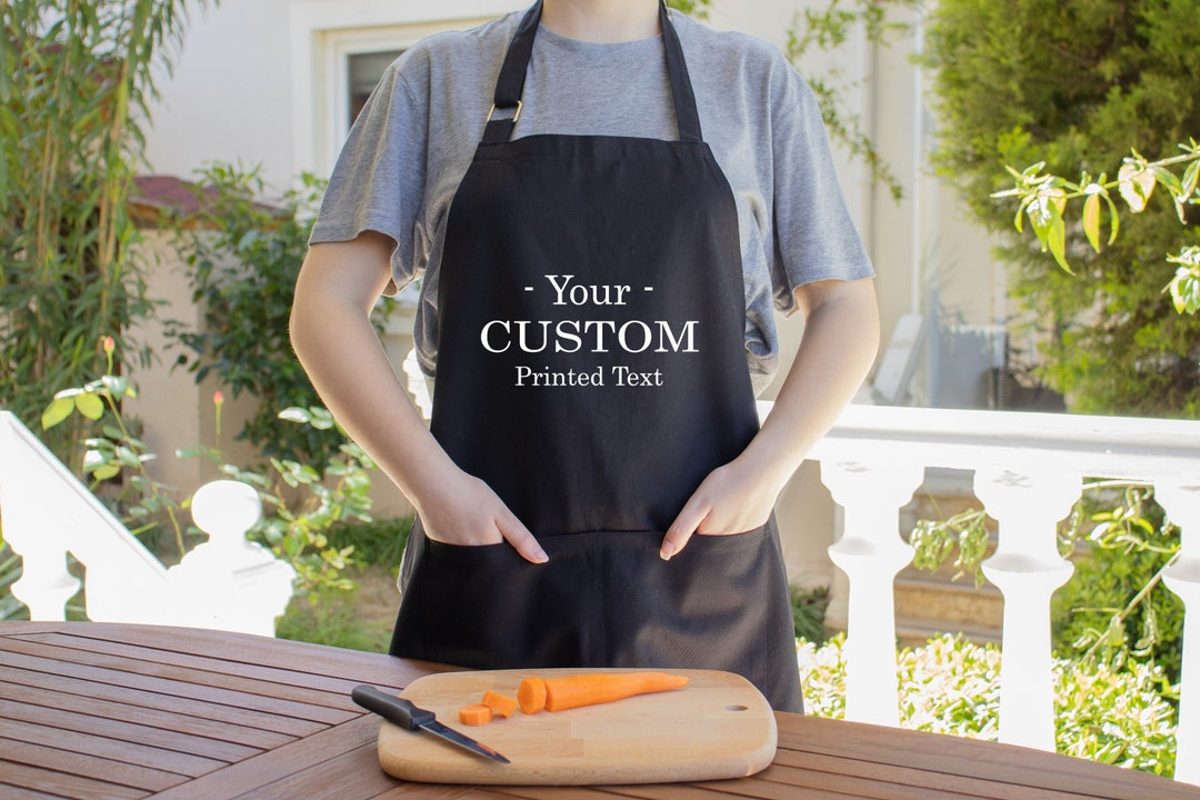 Custom Apron, Personalized Text Apron, Text Apron, Apron for Women ...