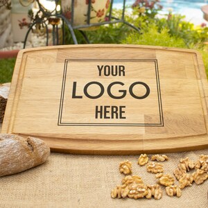 Engraved Logo Cutting Board, Custom Cutting Board, Logo Cutting Board ...
