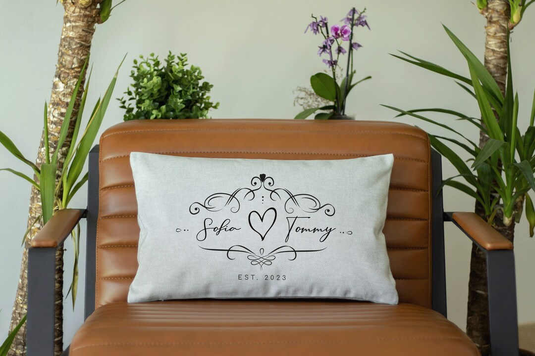 Personalized Pillow, Custom Pillow, Couple Pillow Cases, Couple Name ...