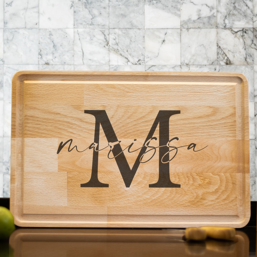 Custom Cutting Board Personalized Cutting Board Initial - Etsy