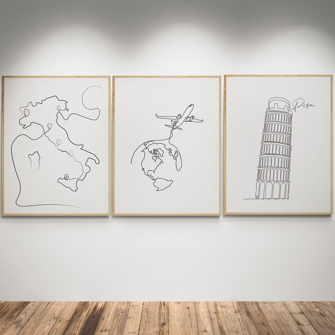 Italy,pisa: Printable Set of 3 Wall Art Prints for Gallery and Home ...