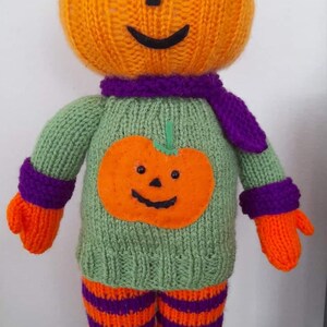 Patrick Pumpkin and Wendy Witch in 3 Sizes. Halloween Knitting Pattern ...