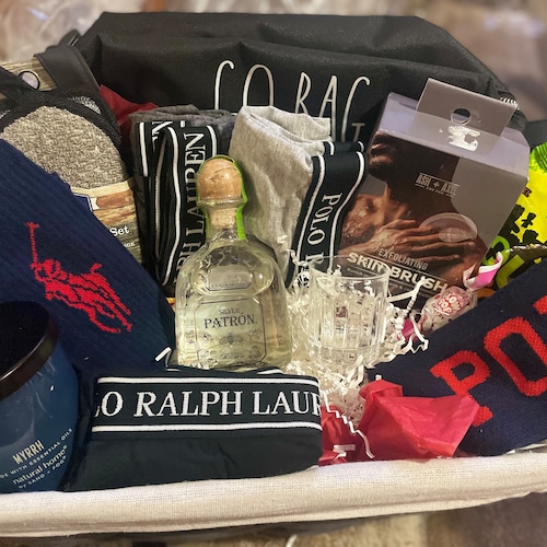 Men's Valentine's Day Gift Basket for Him Hamper Thank - Etsy