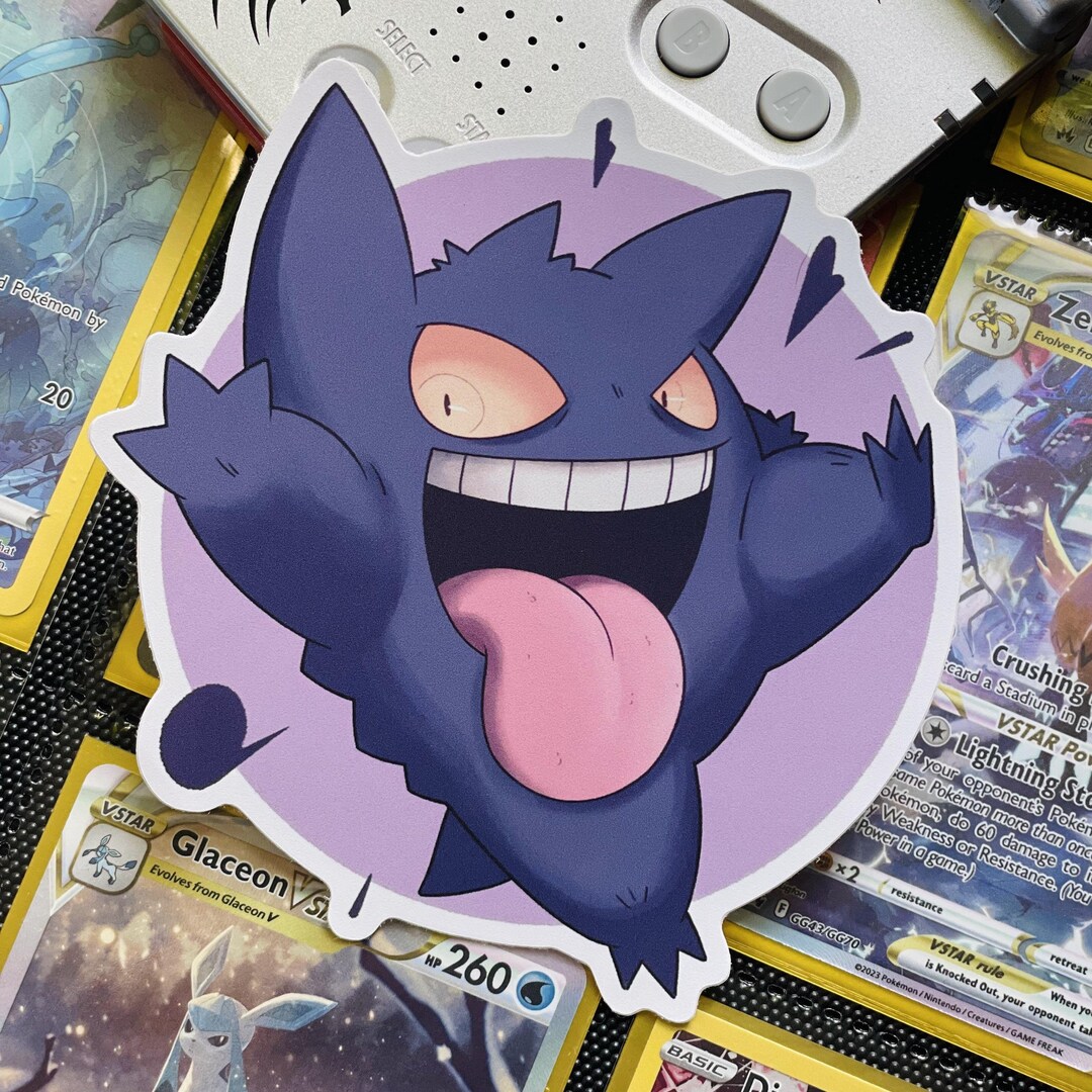 Gengar // Matte Sticker - Etsy