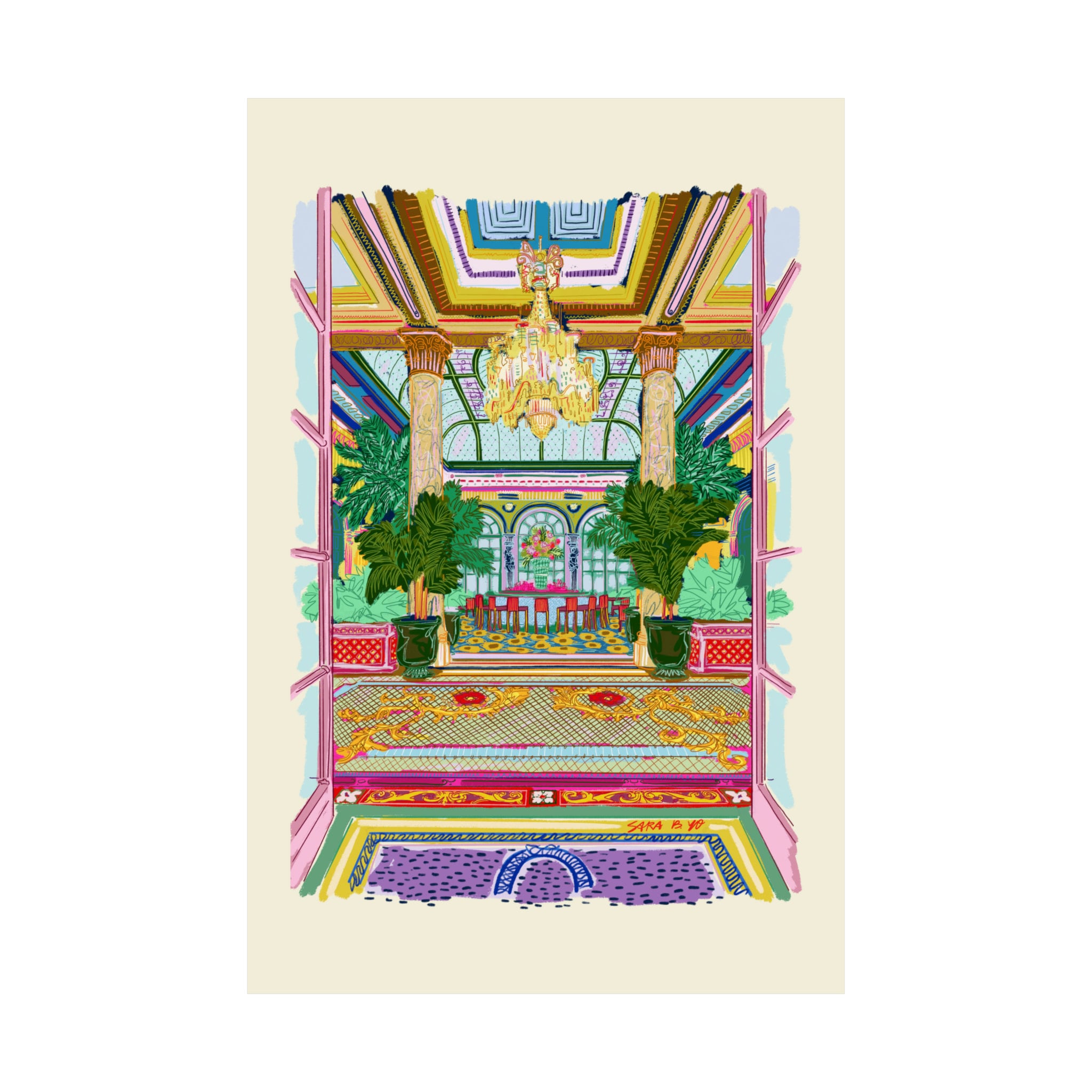 Spilling Tea at High Tea Art Print - Etsy