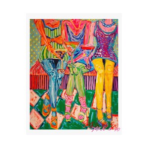 Girls Night Out Art Print - Etsy
