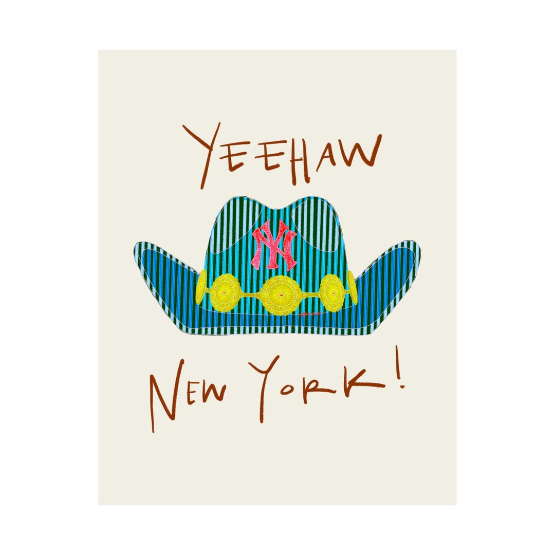Yeehaw New York Art Print - Etsy