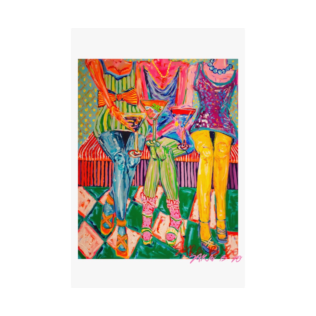 Girls Night Out Art Print - Etsy