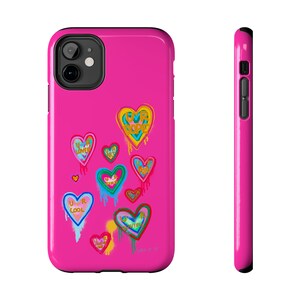 Watercolor Hearts Phone Case - Etsy